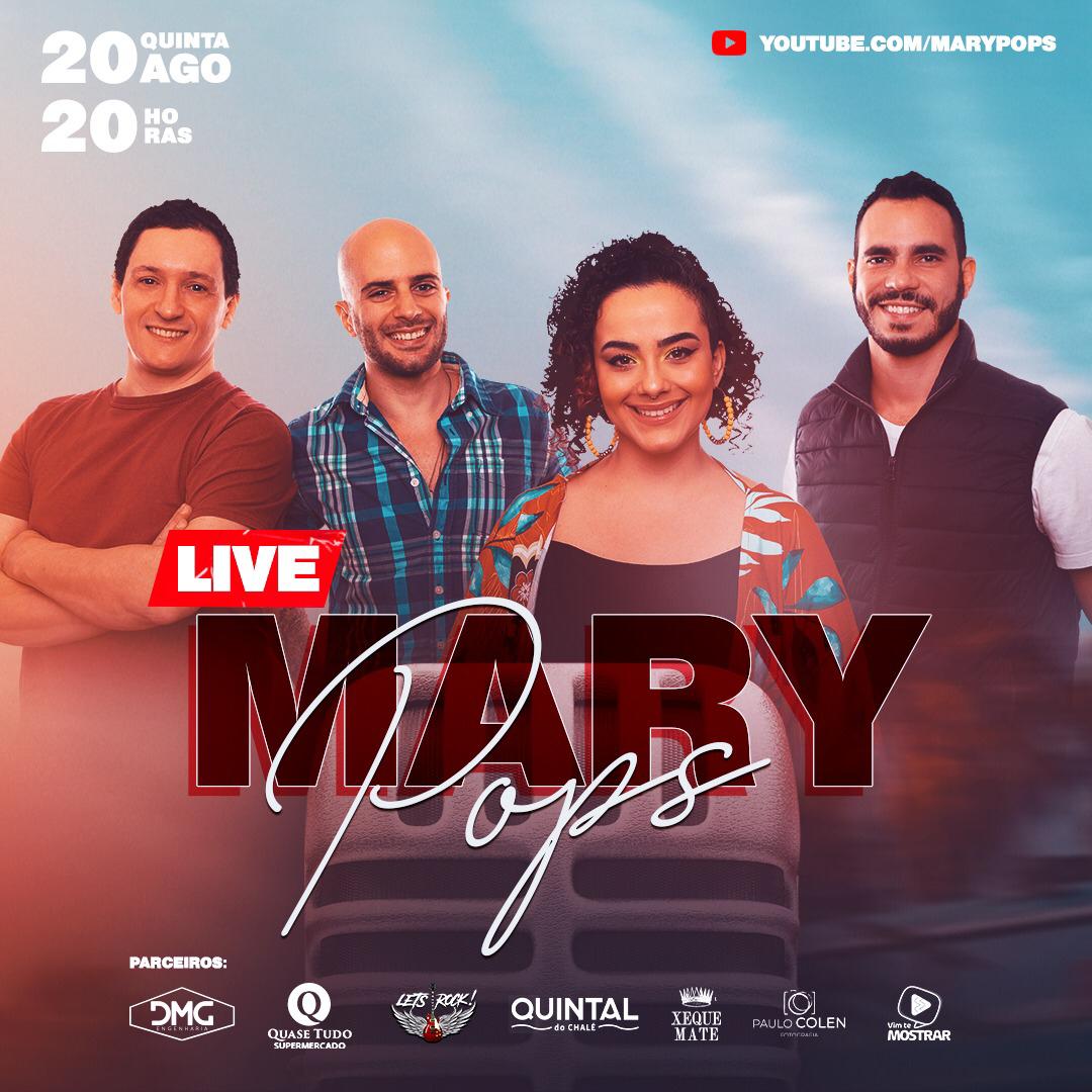 Banda Mary Pops realiza live no dia 20 de agosto – Culturaliza BH