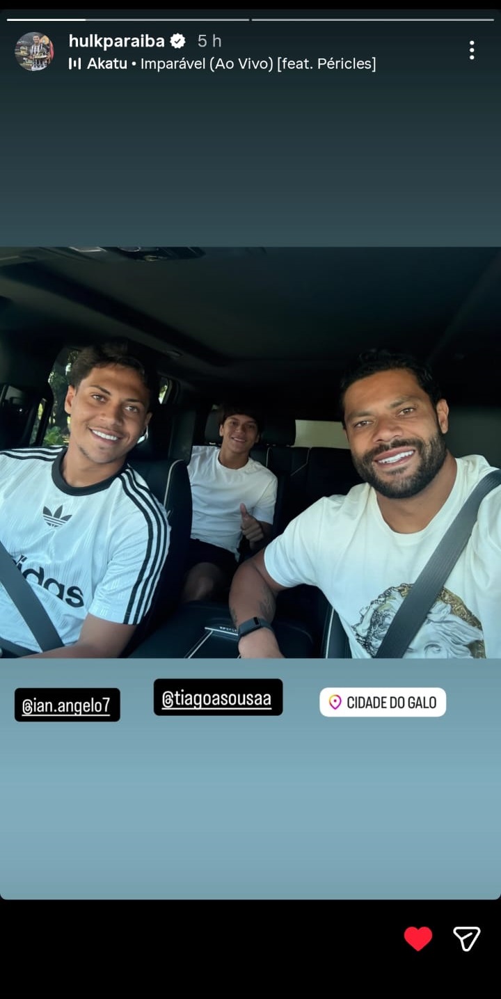 Hulk chega à Cidade do Galo com os filhos ao som de “Imparável”, do ...